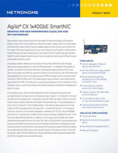 Agilio SmartNICs - Netronome