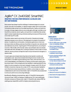 Agilio SmartNICs - Netronome